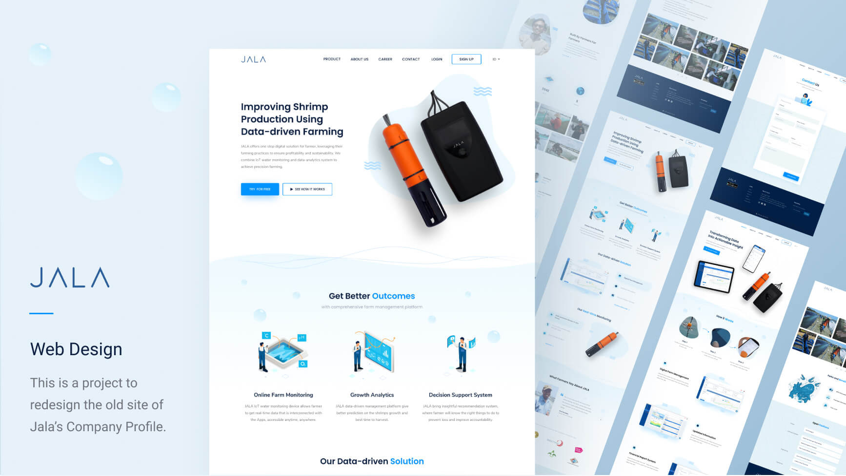JALA, Redesign of Website Company Profile - Kukuhaldy